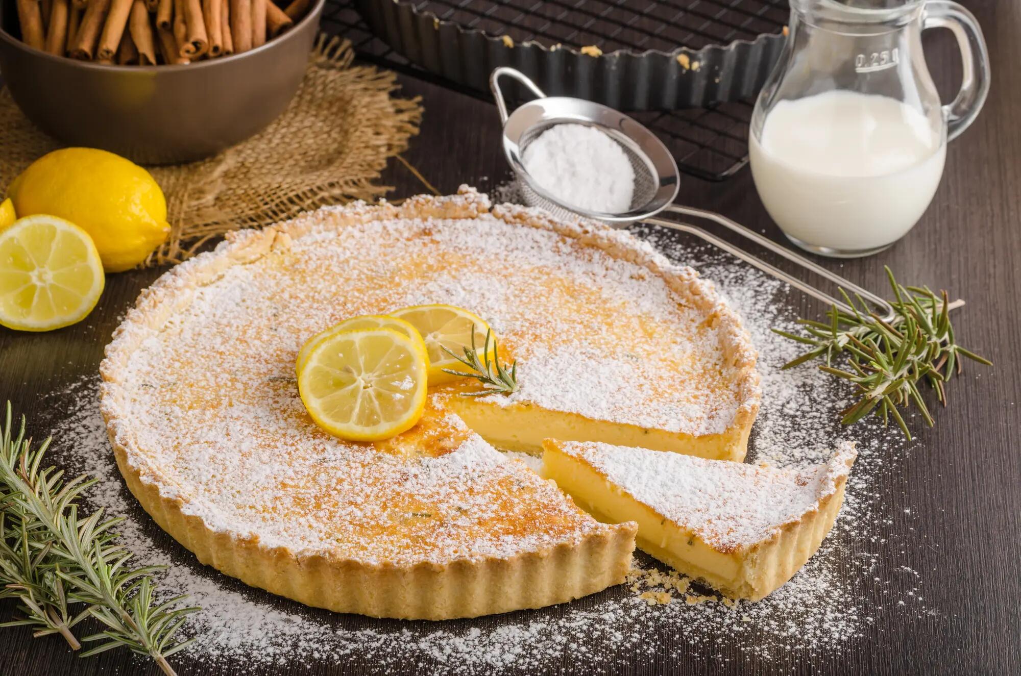 Tarte au citron et fromage frais - Recette au fromage
